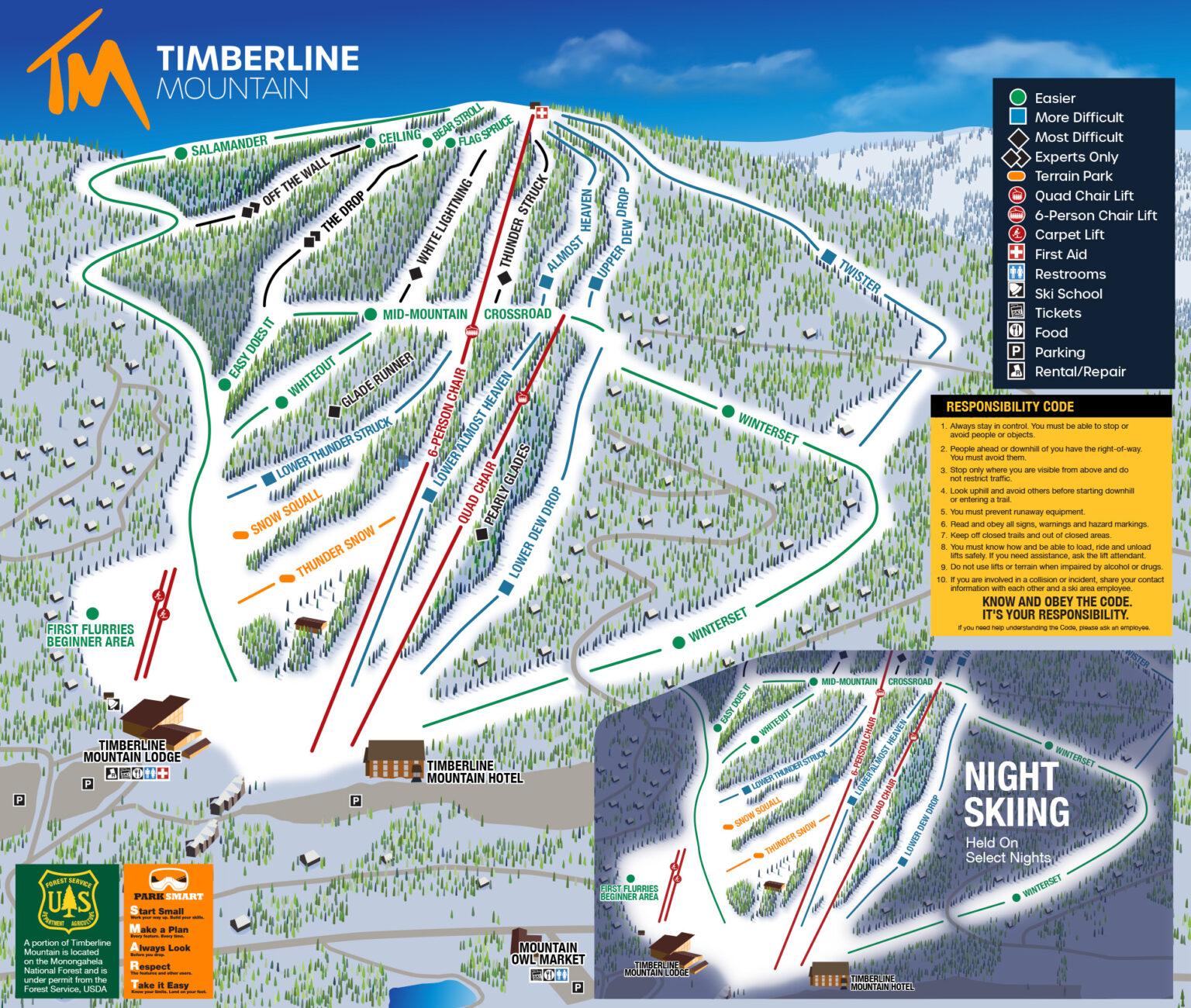 Trail Map – Timberline Mountain